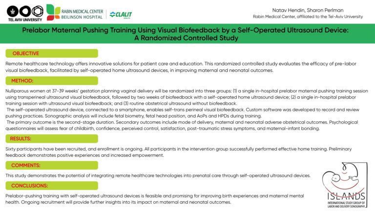 Prelabor Maternal Pushing Training Using Visual Biofeedback by a Self ...